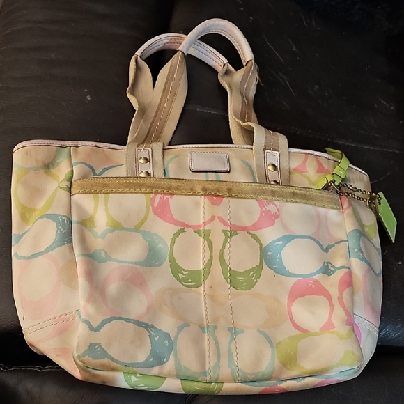 Coach | Bags | Coach Pastel Signature Tote Bag | Poshmark